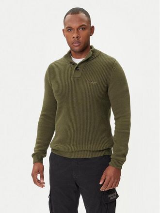 Aeronautica Aeronautica Militare Pullover 252MA1572UL00409 Grün Slim Fit