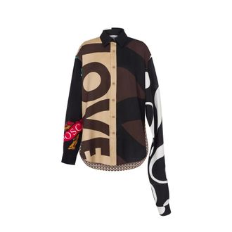 Moschino Damen, Blusen & Hemden, Mehrfarbig, 2XSGröße