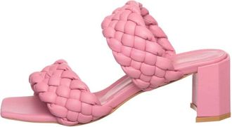 Cesare Gaspari Femme, Chaussures, Rose, Taille: 36 EU Sandales &agrave; Talons Tress&eacute;es