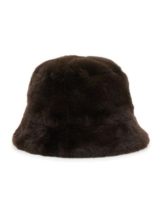 Apparis Womens Fisherman Hat Amara Brown Ecoleather Polyester