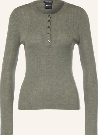 HUGO BOSS Henley-Shirt Feliconia gruen