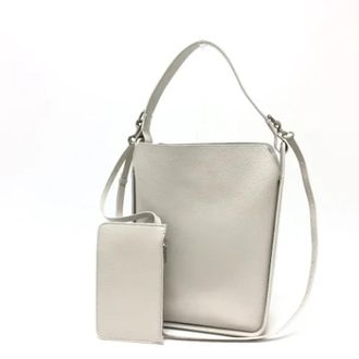 Balenciaga Pre-owned Leder Schultertasche - - Pre-owned - Damen - Wei&szlig; - ONE SIZE