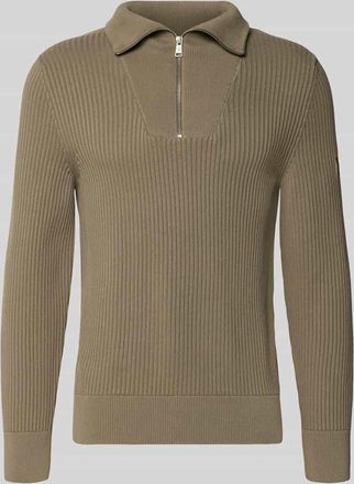 Marc O'Polo Regular Fit Troyer aus reiner Baumwolle