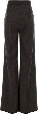 Max Mara Virgin Wool Trousers - Gray