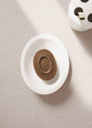 Mango Porte-savon en fa&iuml;ence blanc - Home - Taille unique - MANGO HOME