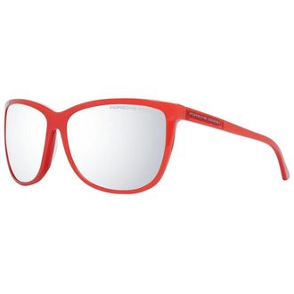 Porsche Design Femme, Accessoires, Rouge, Taille: ONE Size Lunettes de Soleil Rouges Papillon Miroir Femmes