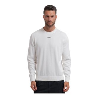 HUGO BOSS Homme, Pulls, Blanc, Taille: S Pulls &agrave; col rond