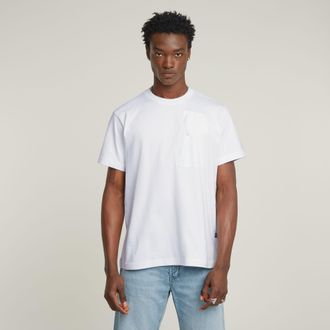 G-Star Outdoor Woven Pocket Loose T-Shirt - Weiß - Herren