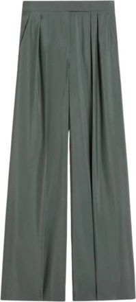 Max Mara Mxmgiallo Wide Hosen - - Trousers - Damen - Gr&uuml;n - S