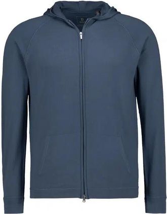 Boggi Milano Herren Sweatjacke blau unifarben