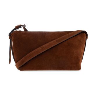 Moschino Wildleder-Schultertasche - - Bags - Damen - Braun - ONE SIZE