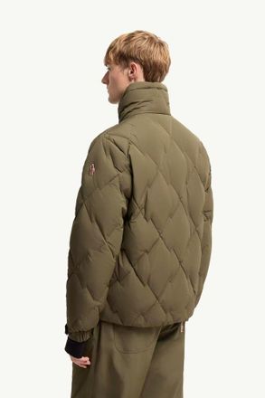 Moncler Quilted Down Jacket - Khaki