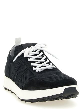 Kiton Technical Cotton Sneaker - Black