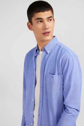 Eden Park Chemise En Coton Pinpoint Bleu