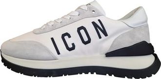 Dsquared2 Chaussures Homme Sneakers Running SNM0417 11708205 M072 Noir et Blanc, blanc/noir, 43 EU