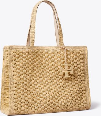 Tory Burch Damen Large Ella Hand-Crocheted Popcorn Tote