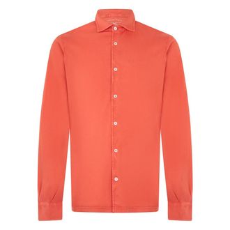 Fedeli Homme, Chemises, Orange, Taille: L Chemise &agrave; manches longues