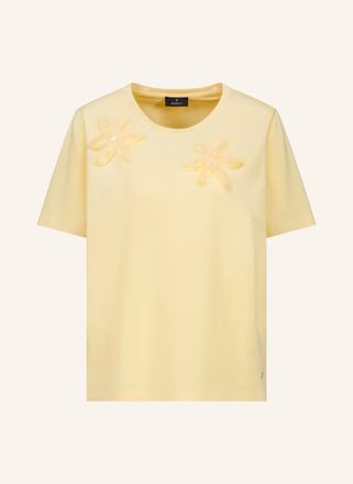 Monari Monari T-Shirt Mit Pailletten gelb
