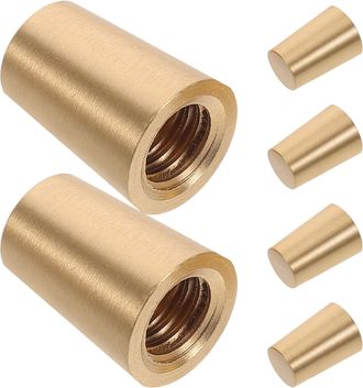 BESPORTBLE MOLUCKFU 6 St&uuml;ck 6 St&uuml;ck Messing F&uuml;&szlig;e 20mm rutschfeste Holztablett und Schneidebrett Sockel Universelle Messingm&ouml;belf&uuml;&szlig;e f&uuml;r K&uuml;chenbretter Schr&auml;nke un