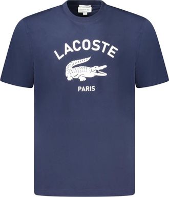 Lacoste Homme, Tops, Bleu, Taille: M T-shirt &agrave; Manches Courtes