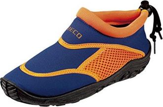 Beco chaussons aquatiques - chaussure de bain chaussures néoprènes pour enfants - Multicolore (Bleu/Orange) - 31 EU