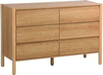 Sweeek Kommode Holzdekor 6 Schubladen