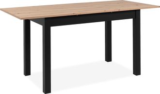 M&ouml;belando Esstisch Coburg in Artisan Eiche/Schwarz. Abmessungen (BxHxT) 120x76,5x70 cm