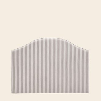 Madura T&ecirc;te De Lit Tapiss&eacute;e Cephee Fabbio naturel et gris&eacute; - GRIS