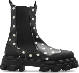 Ganni Femme, Chaussures, Noir, Taille: 37 EU Bottines &agrave; pois