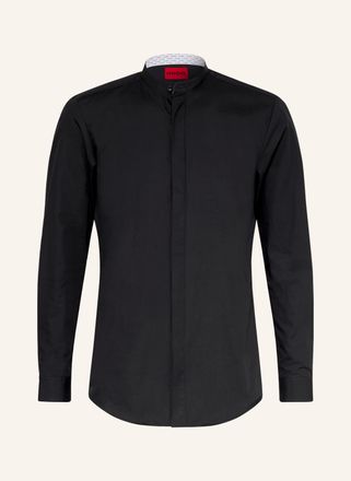 HUGO BOSS Hugo Hemd Kaleb Slim Fit Mit Stehkragen schwarz