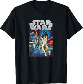 Star Wars Vintage Cast Poster T-Shirt