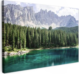 MuchoWow © Leinwand Groß 120x80 cm XXL Deko Schlafzimmer Aesthetic Leinwandbilder Wohnzimmer Gemälde Foto Geschenk Living Room Decoration Landschaftsbilder - B