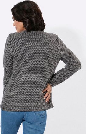 Witt Strickjacke Strickjacke Langarm Materialmix