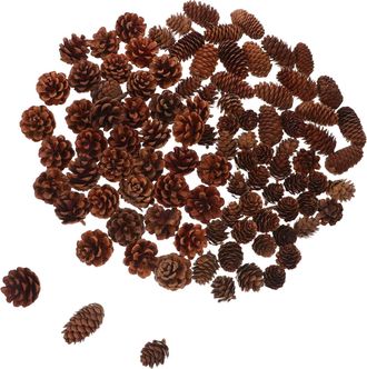 Cabilock 120 St&uuml;ck Tannenzapfen zum Dekorieren: Kleine Tannenzapfen - Nat&uuml;rliche Tannenzapfen-Dekorationen - Tannenzapfen-Ornamente f&uuml;r Weihnachtsbaum, Feierta