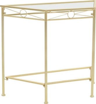 vidaXL Beistelltisch Vintage-Stil Metall 87x34x73 cm Gold Vidaxl