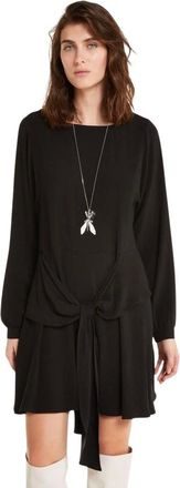 Patrizia Pepe Femme, Robes, Noir, Taille: 36 FR Viscose Short Dress