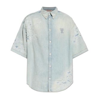 Acne Studios Vintage Effect Jeanshemd - - Shirts - Herren - Blau - M