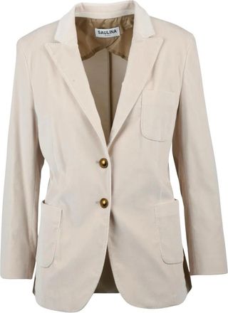 Saulina Milano Saulina, Homme, Vestes, Beige, Taille: S Giacca in velluto