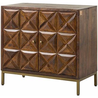 Massivmoebel24 Sideboard Mango 94x46x86 braun lackiert stilm&ouml;bel 125