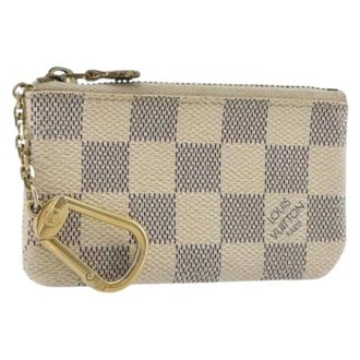 Louis Vuitton Porte-monnaie Pre-owned (Damier Azur Canvas) - Femme - Pre-owned - Blanc - Taille: ONE Size