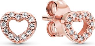 Pandora ROSE Ohrstecker Herz mit Zirkonia 280528CZ