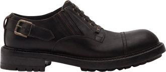 Dolce & Gabbana Homme, Chaussures, Noir, Taille: 42 EU Laced Shoe