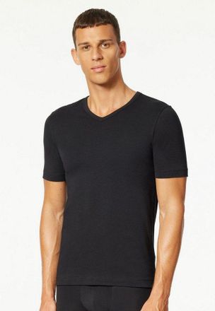 Schiesser T-Shirt Basic (Set) hochwertig, weich, mit V-Ausschnitt im 6er Sparpack