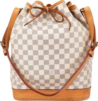 Louis Vuitton Crossbody Bags - Louis Vuitton Damier Azur Monogram Sac Noe Grande - Gr. unisize - in Wei&szlig; - f&uuml;r Damen