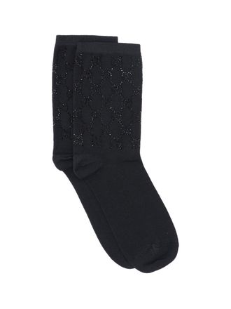 Gucci Gg Supreme Glitter Socks