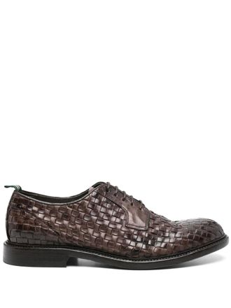 Green George Gewebte Derby-Schuhe - Braun