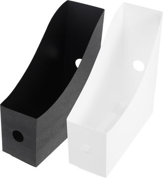 Aboofan 2 St&uuml;ck Desktop File Organizer aus Robustem Polypropylen Stilvoller Zeitschriften Dokumentenhalter f&uuml;r B&uuml;ro und Haushalt Praktische Ablage f&uuml;r B&uuml;cher 