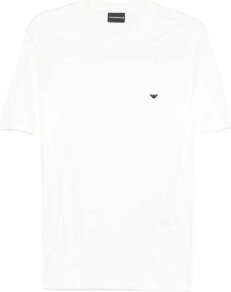 Emporio Armani Homme, Tops, Blanc, Taille: 2XL T-Chemises