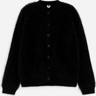 Arket Strickjacke Aus Reinem Geb&uuml;rstetem Kaschmir -Schwarz