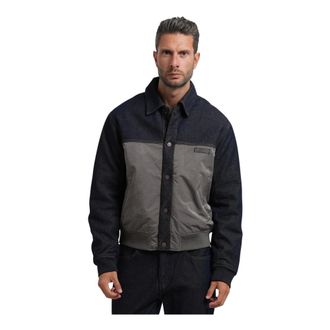 A|X Armani Exchange Blouson Jacket - Homme - Vestes - Bleu - Taille: L